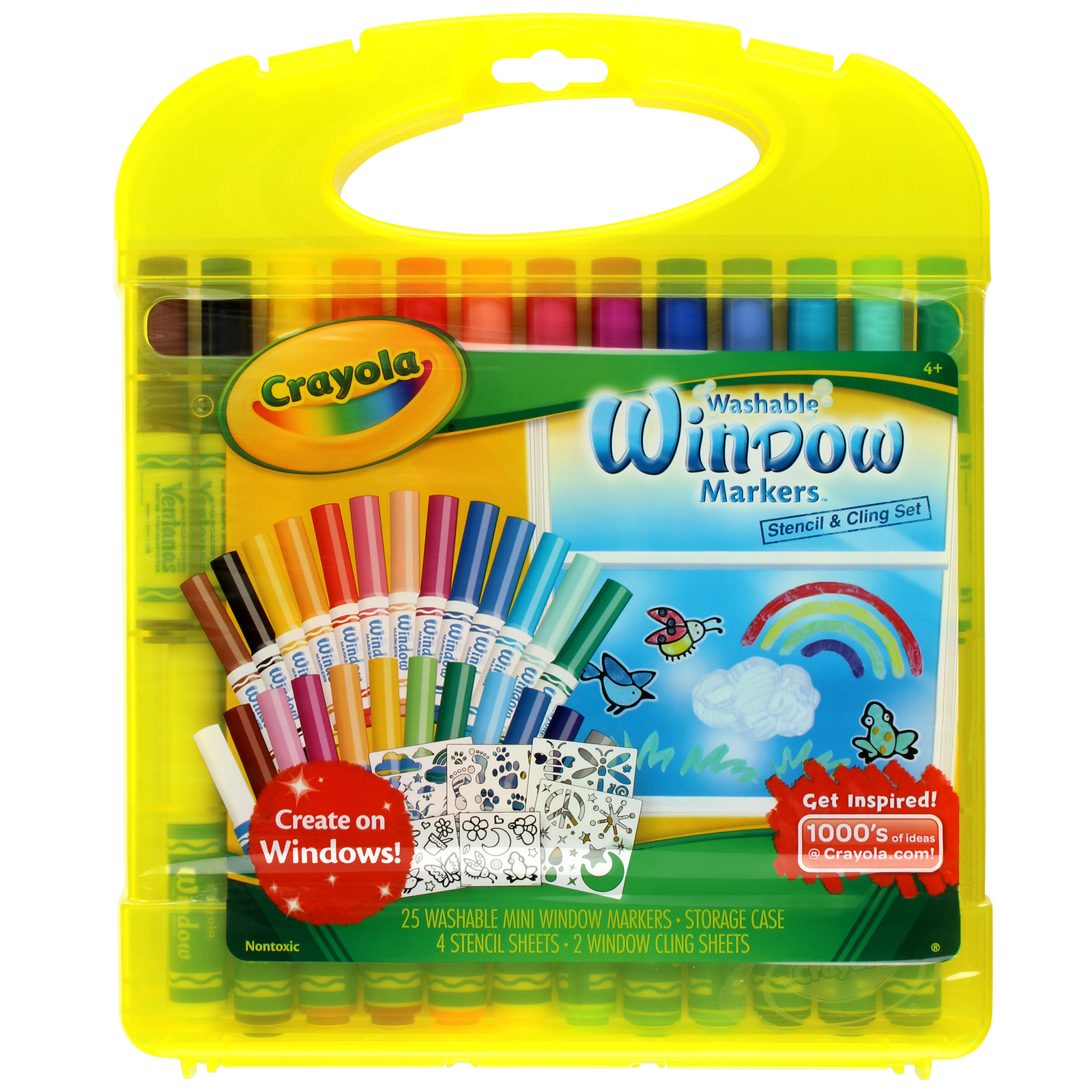 Buy Crayola: Window Markers & Stencil Set at Mighty Ape NZ