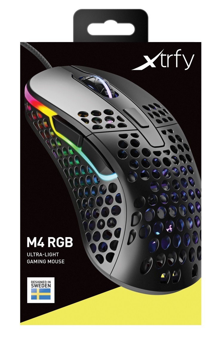 XTRFY M4 Ultra-Light RGB Gaming Mouse (Black) | PC | Buy Now | at ...