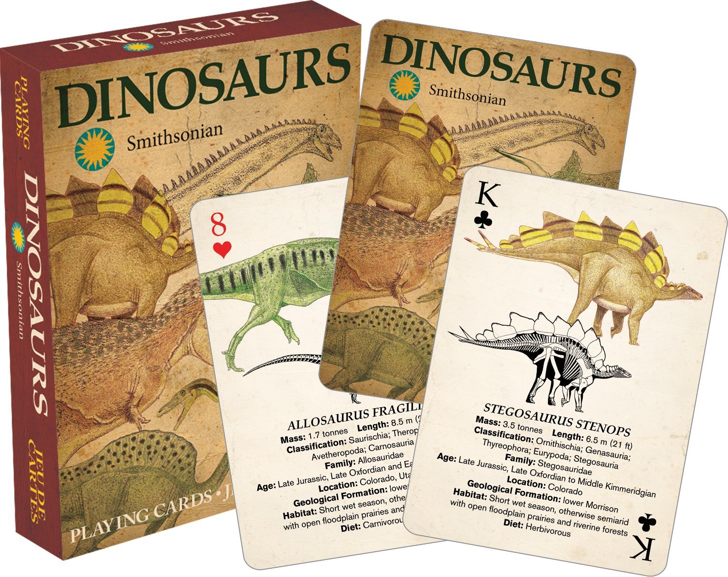 Smithsonian – Dinosaurs Playing Cards | Board Game | at Mighty Ape NZ