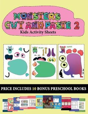 Kids Activity Sheets (20 full-color kindergarten cut and paste activity ...