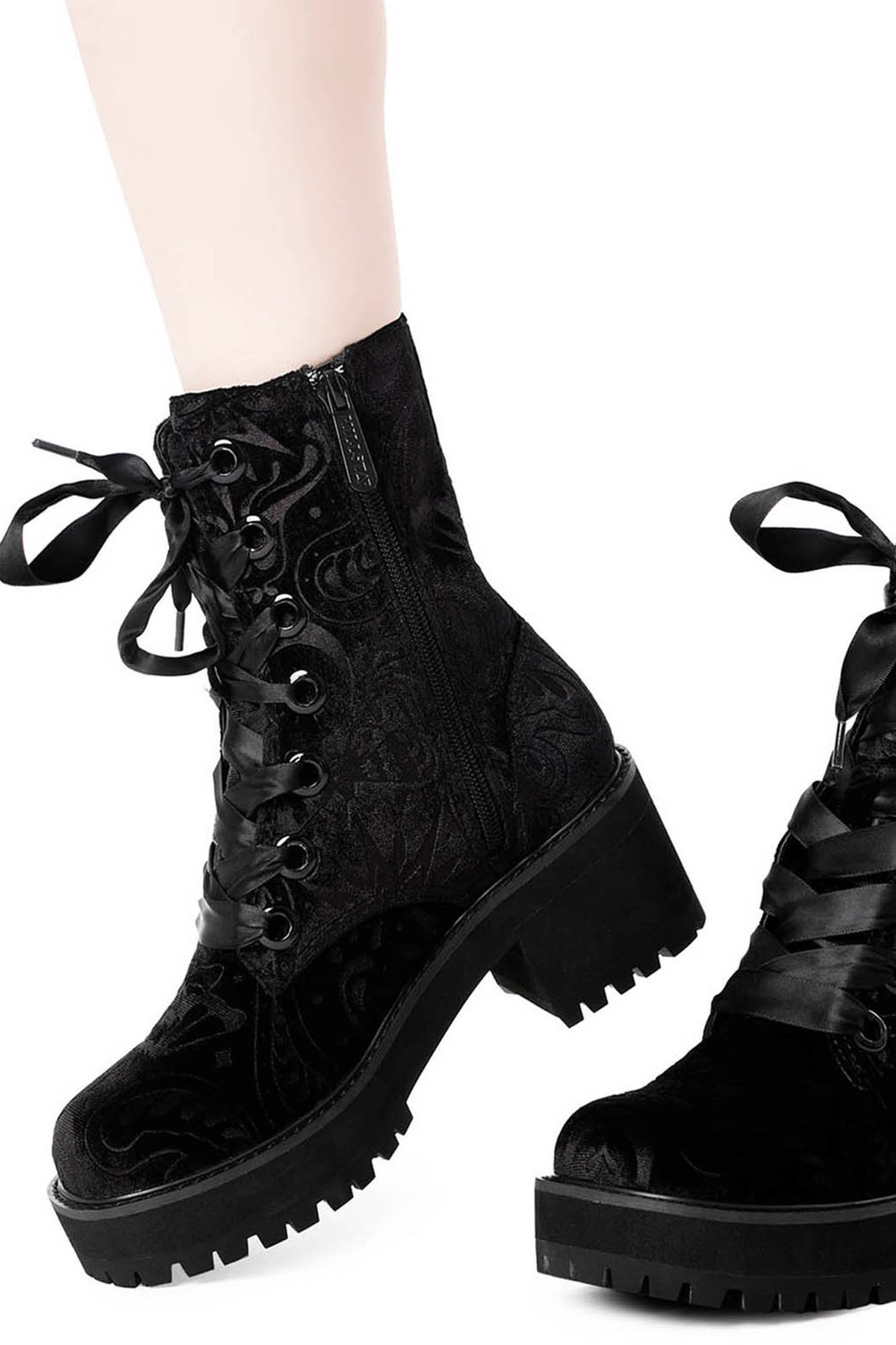 Killstar: Heather Combat Boots - Size US 10 | at Mighty Ape Australia