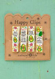 Natural Life: Magnet Chip Clip - Avocado (Set of 4) | at Mighty Ape NZ