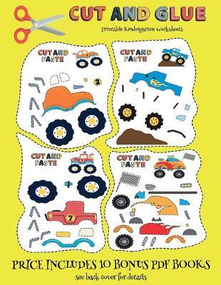 Printable Kindergarten Worksheets (Cut and Glue - Monster Trucks ...
