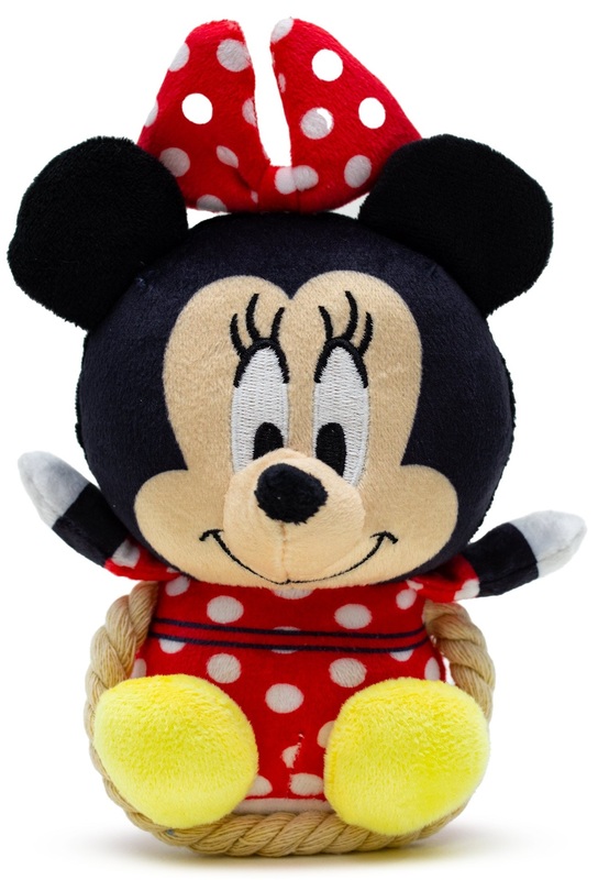 Buy Disney: Squeaker Plush with Rope Dog Toy - Minnie Mouse at Mighty ...