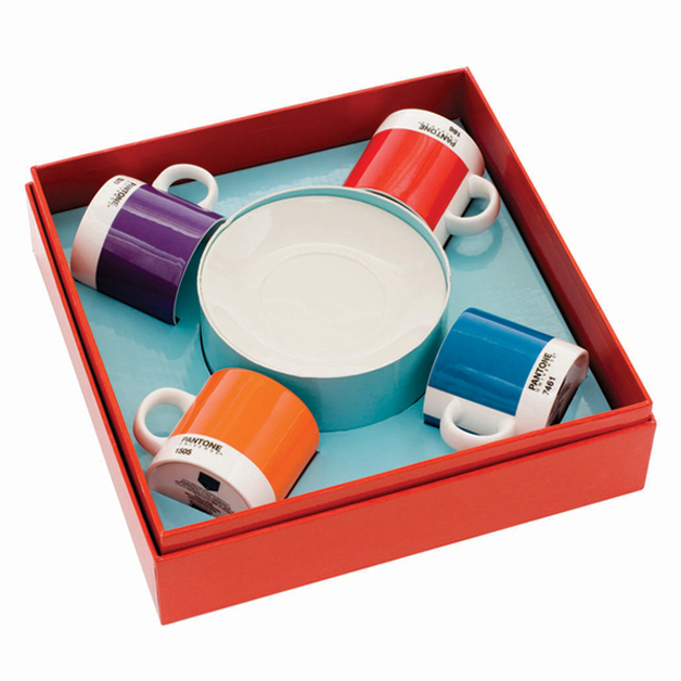 Pantone Bone China Espresso Gift Set | at Mighty Ape NZ