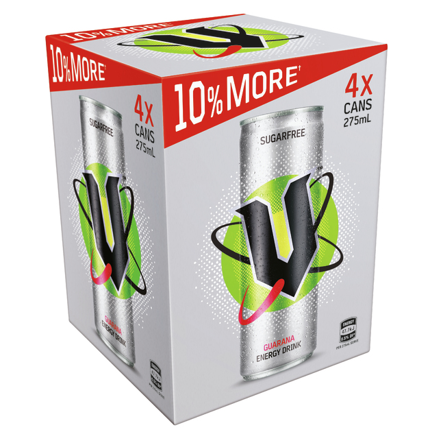V Sugar Free 275ml 4pk | at Mighty Ape NZ