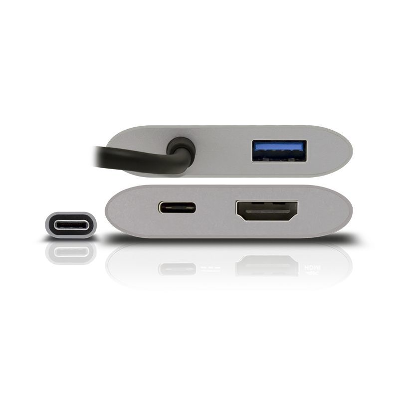 Alogic Usb-C Multiport Adapter With Hdmi 4k/Usb 3.0/Usb-C With Power ...