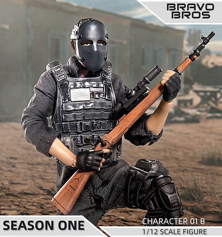 1/12 MERCENARY 01 (Black) - Action Figure | at Mighty Ape NZ