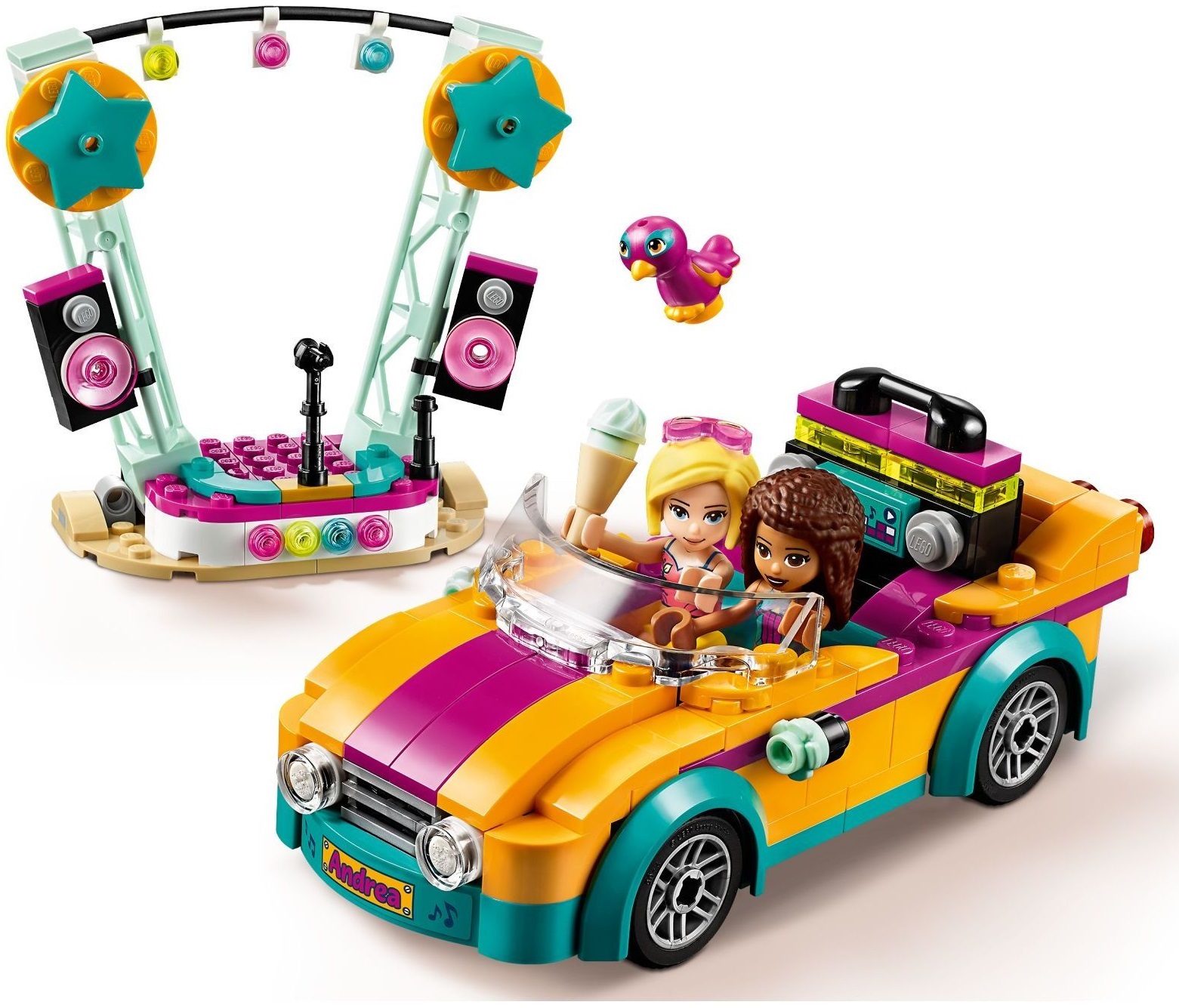 Buy LEGO Friends - Andrea's Car & Stage at Mighty Ape Australia