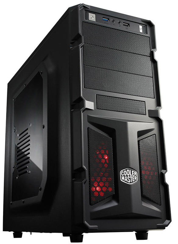 Cooler Master K350 Black Gaming Mid Tower Case | at Mighty Ape NZ
