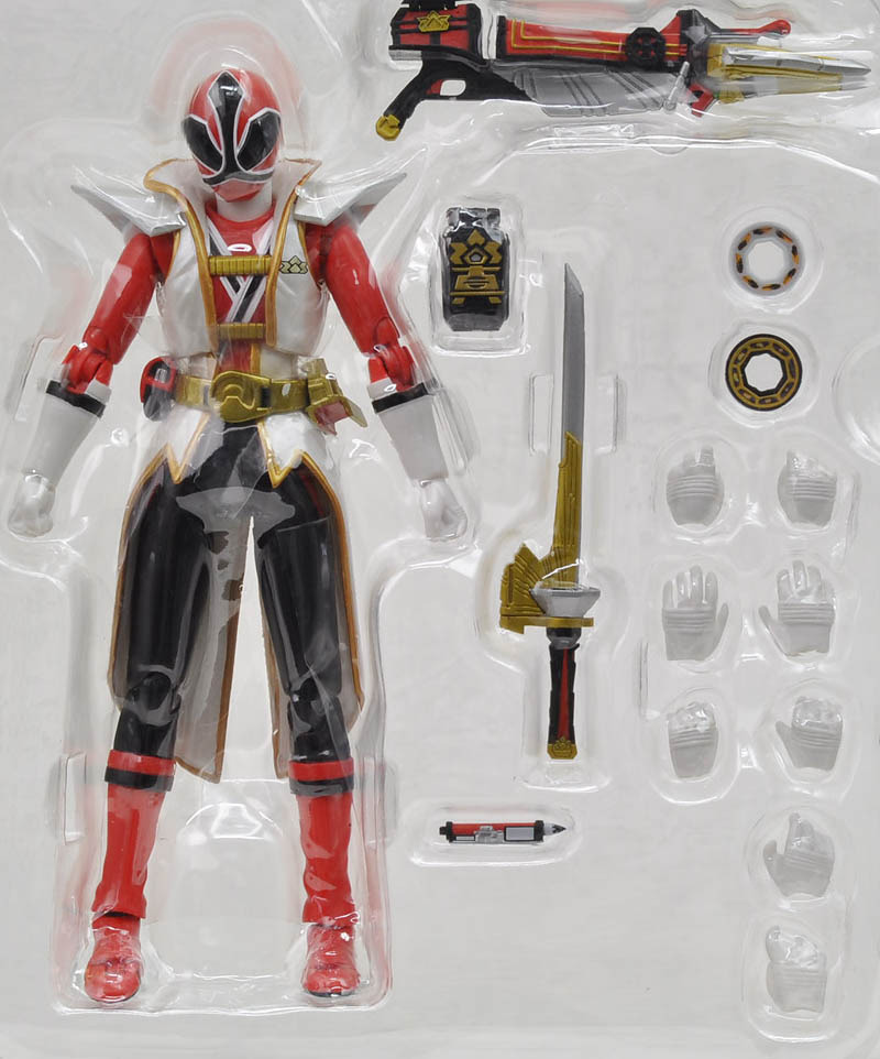 Samurai Sentai Shinkenger S.H. Figuarts Super Shinken Red Action Figure ...