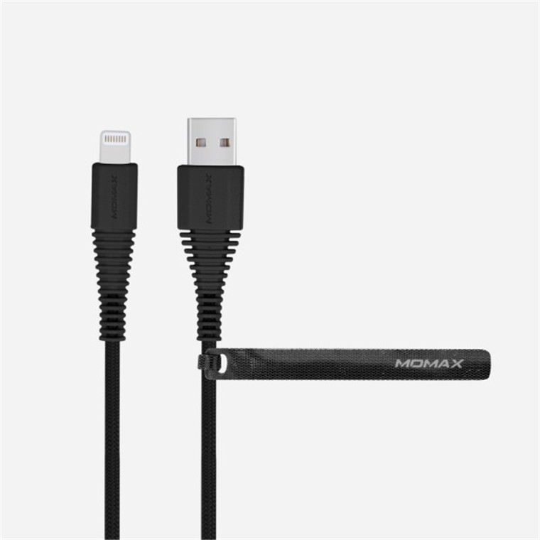 Momax TOUGH Link Charge/Sync Lightning Cable - Black (2m) | at Mighty ...