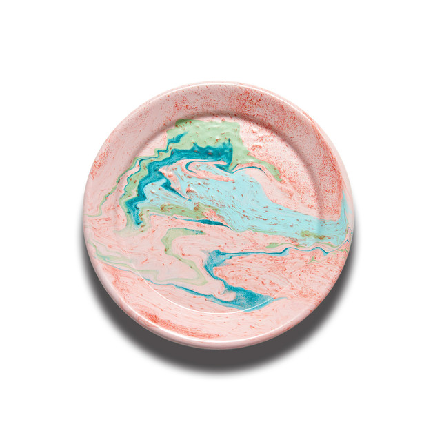 Bornn: Enamel Marble Large Flat Plate | at Mighty Ape NZ