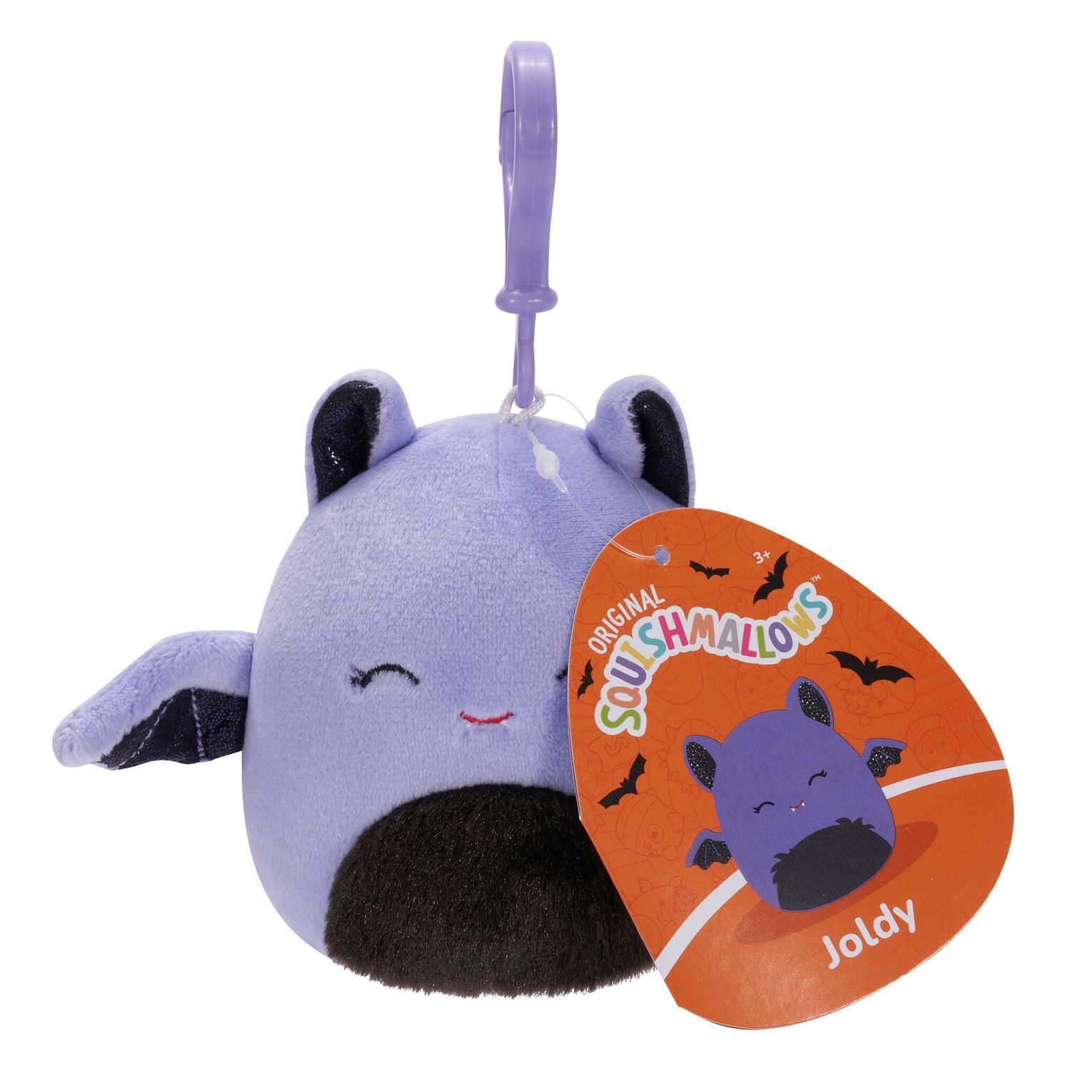 Joldy the Purple Bat - 3.5" Clip-On Plush | at Mighty Ape NZ