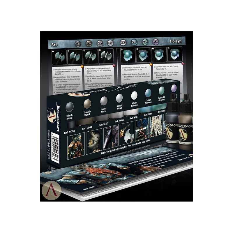 Scale75 Paint Set: Metal N' Alchemy Steel Series | at Mighty Ape NZ