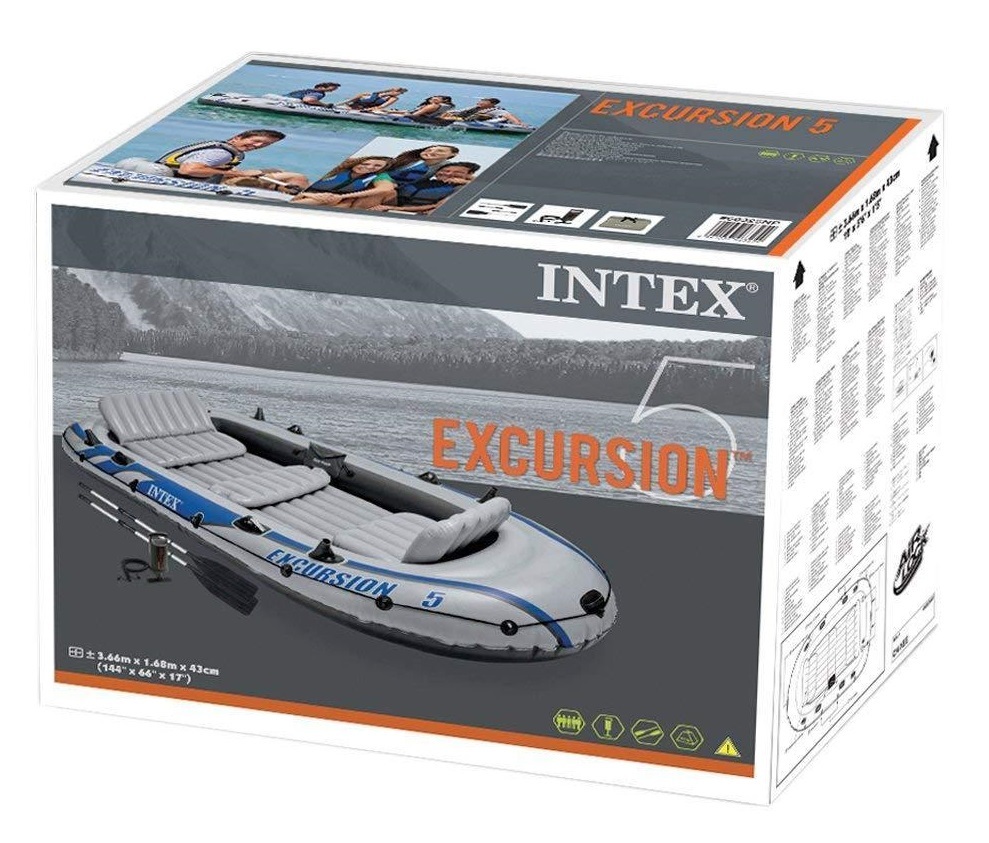Buy Intex: Excursion - Inflatable Boat Set (5-Seat) at Mighty Ape NZ