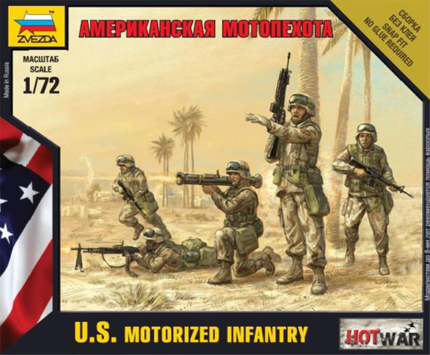 Zvezda 1/72 American Infantry Scale Model Kit | at Mighty Ape NZ