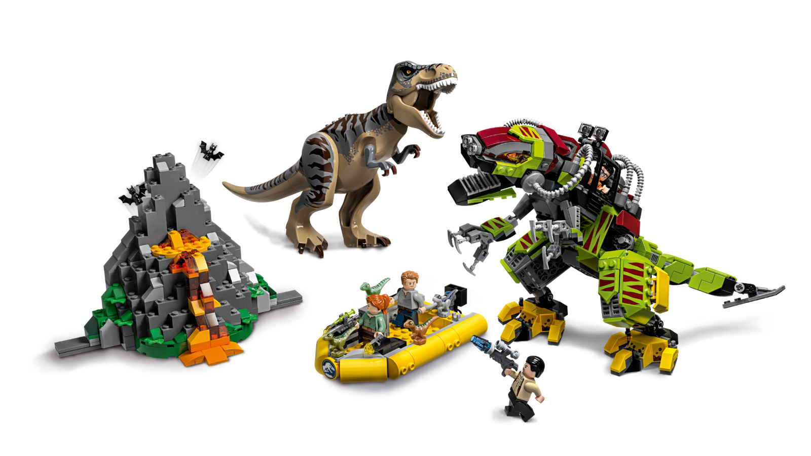 Buy LEGO Jurassic World - T.Rex vs Dino-Mech Battle at Mighty Ape NZ