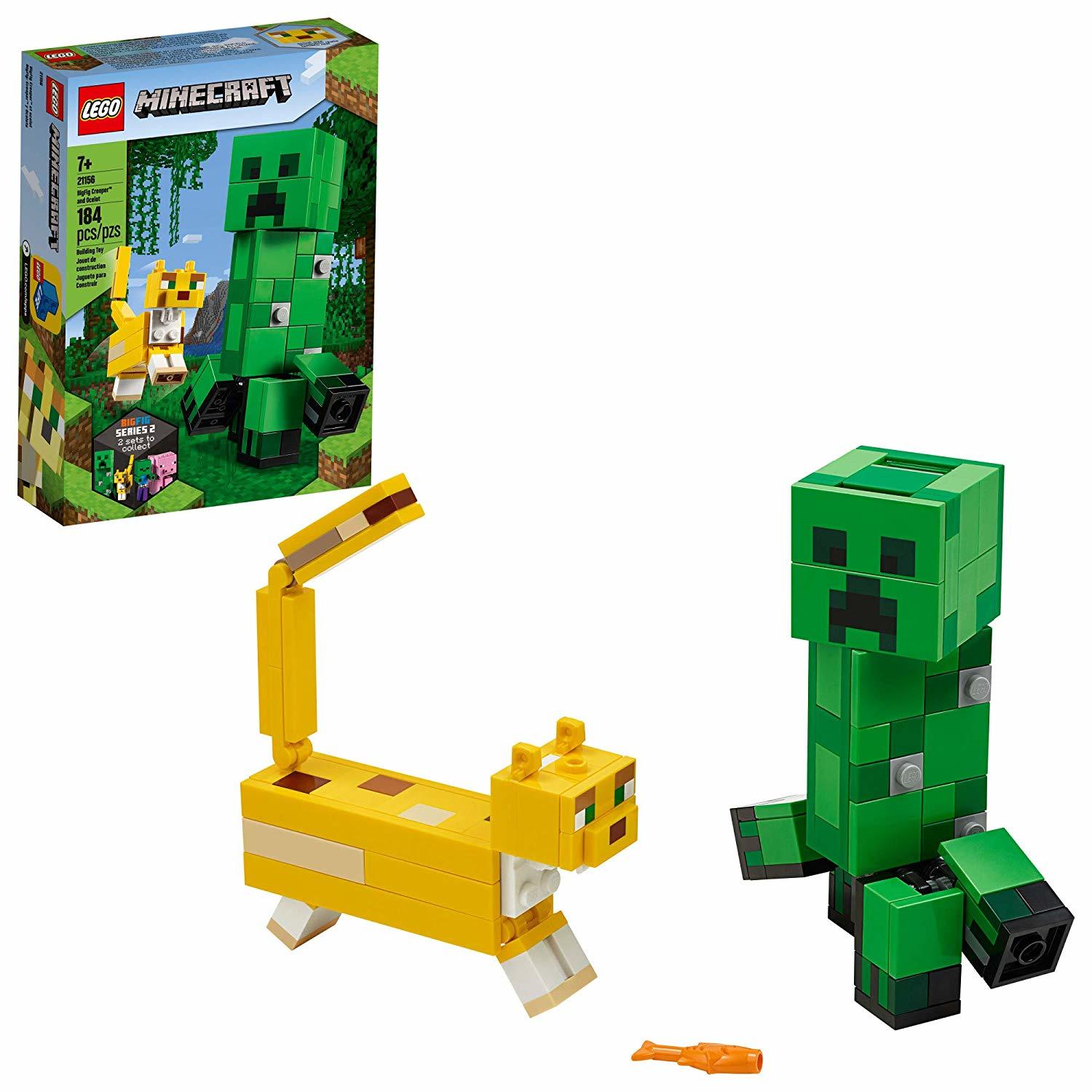 Buy LEGO Minecraft: BigFig - Creeper & Ocelot at Mighty Ape NZ