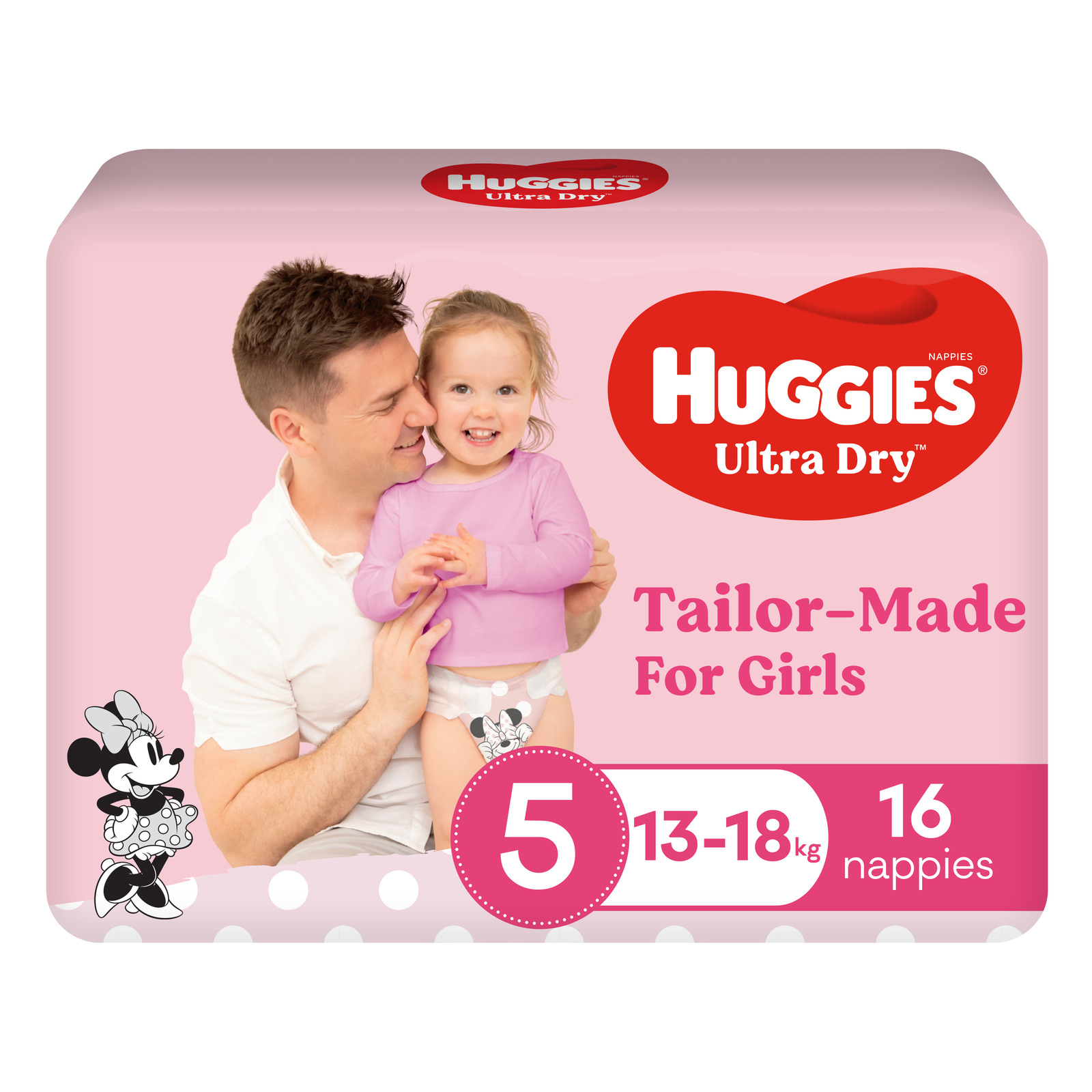 Buy Huggies Ultra Dry Convenience Walker Girl Nappies - Size 5 at ...