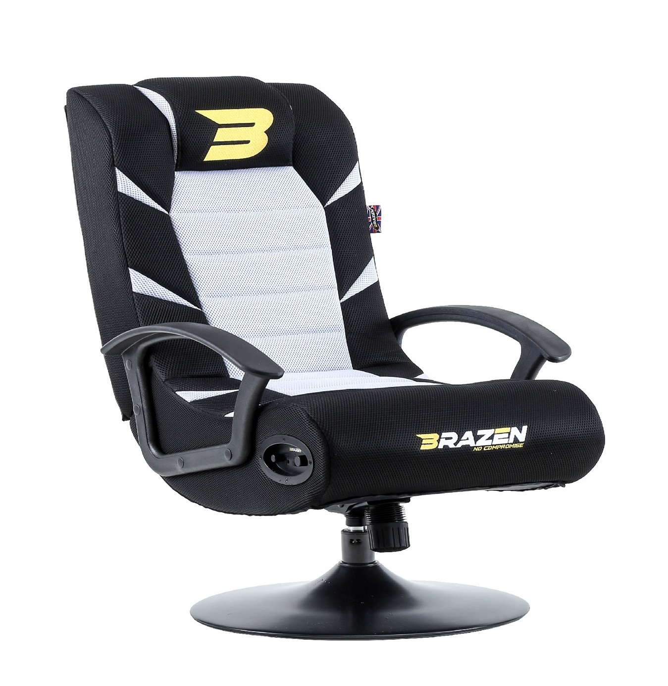BraZen Pride 2.1 Bluetooth Surround Sound Gaming Chair (White) | | Buy ...