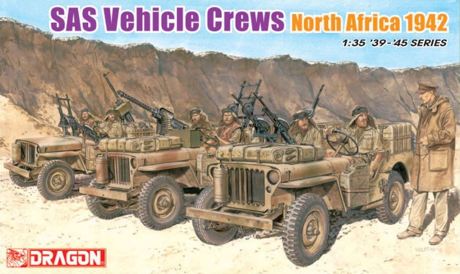 Dragon SAS Vehicle Crews North Africa 1942 1/35 Model Kit | at Mighty ...