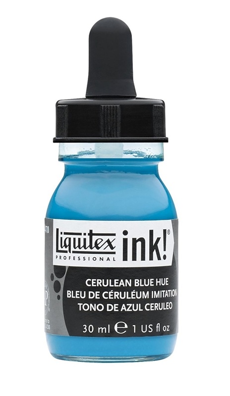 Buy Liquitex: Acrylic Ink - Cerulean Blue Hue (30ml) at Mighty Ape NZ