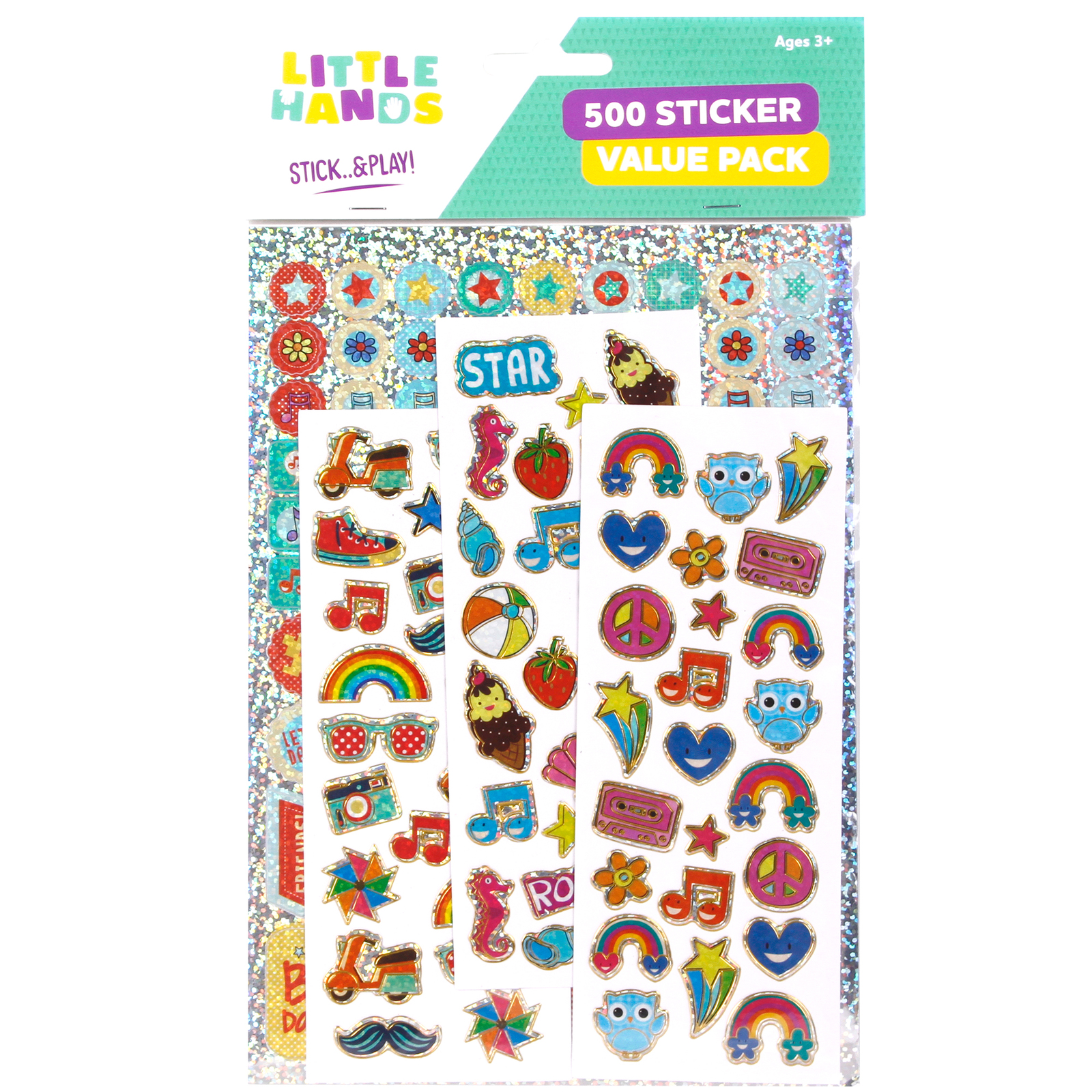 Buy Assorted Designs - 500 Sticker Pack at Mighty Ape Australia