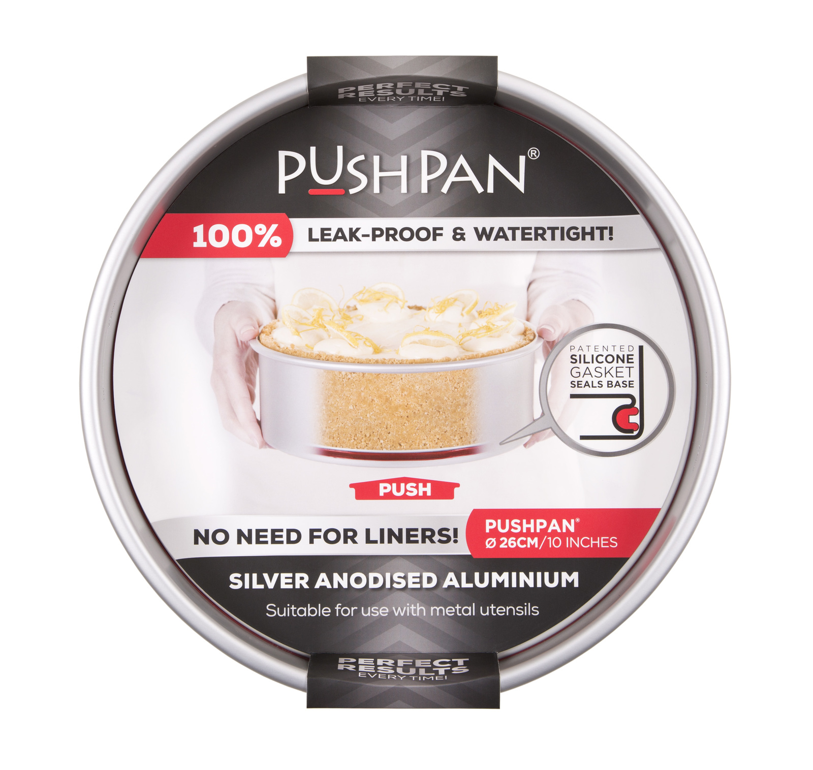 PushPan Round Aluminium Cake Pan (25cm) | at Mighty Ape NZ