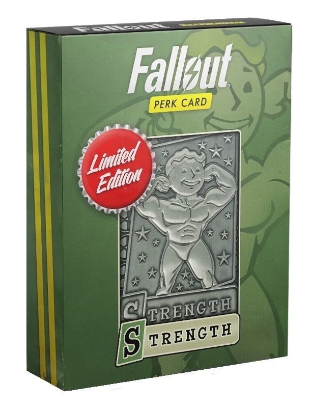 Fallout: Replica Perk Card - Strength | at Mighty Ape NZ