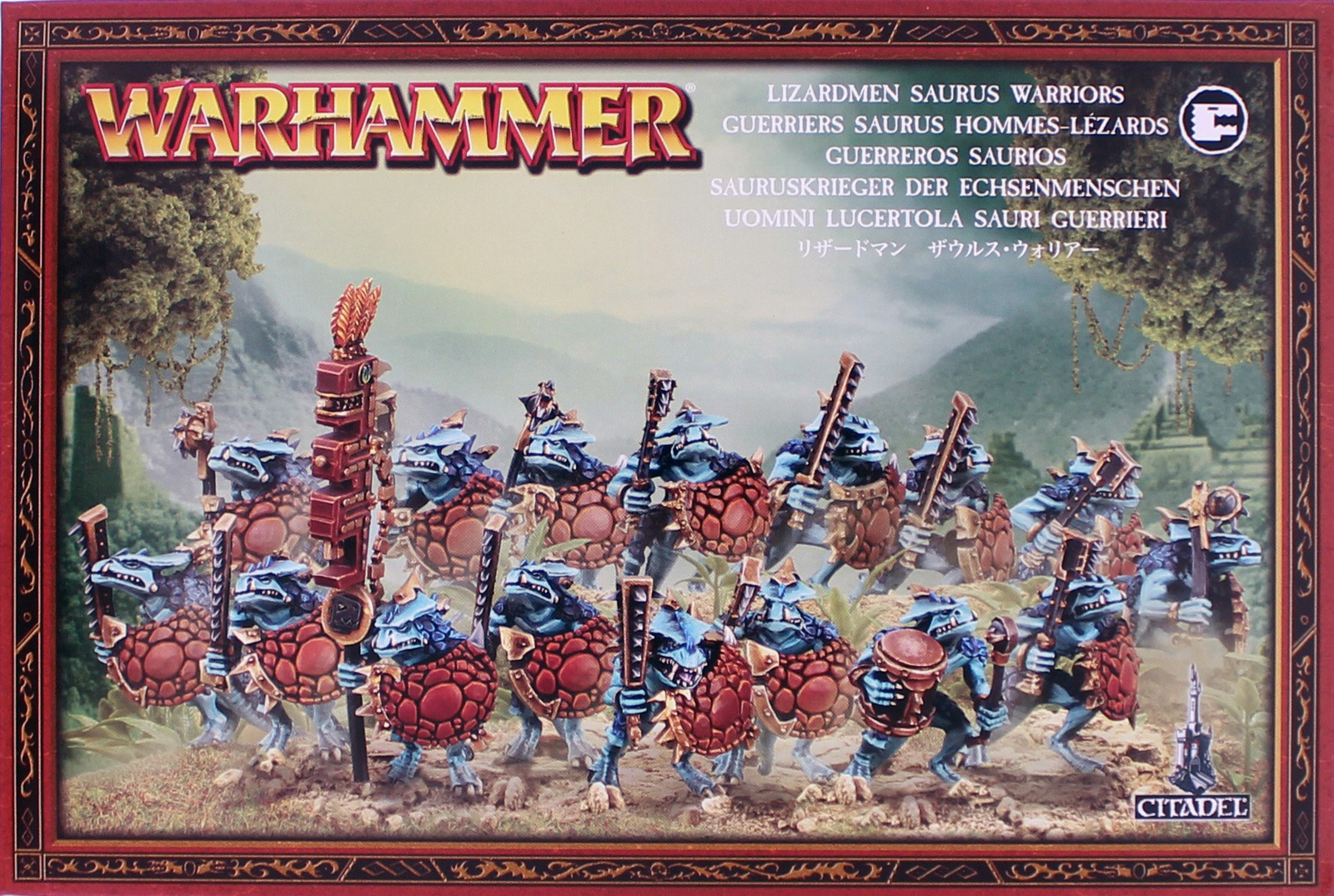 Warhammer Lizardmen Saurus Warrior Regiment Images at Mighty Ape NZ