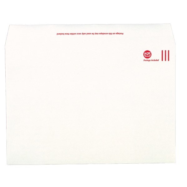 Buy NZ Post Postage Included Envelopes C4 - White (Pk5) at Mighty Ape NZ