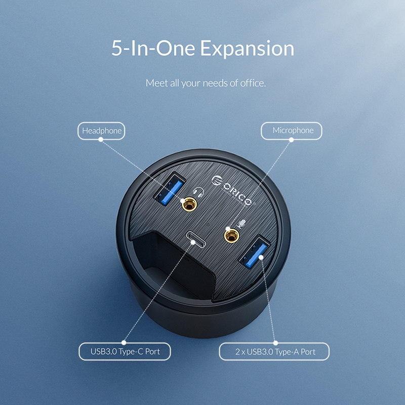 Multifunctional desktop built-in hub 1-to-5 | at Mighty Ape NZ