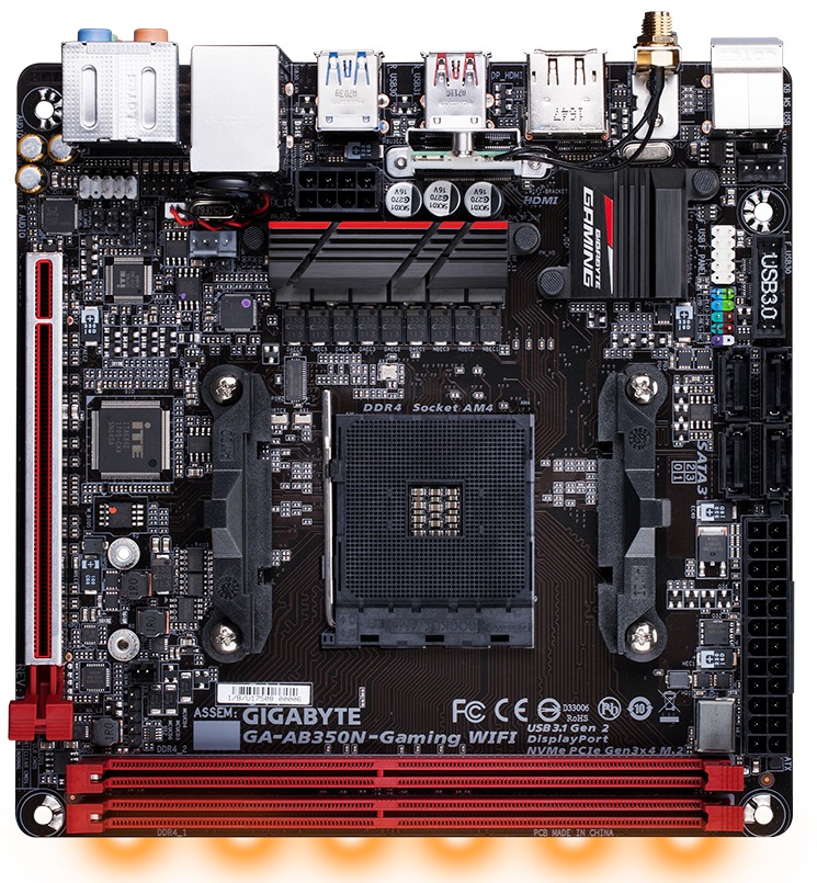 Gigabyte GA-AB350N-Gaming WIFI MINI ITX | at Mighty Ape Australia