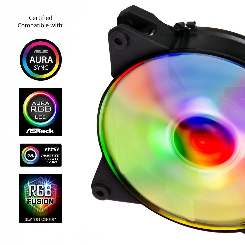 Cooler Master MasterFan Pro RGB Air Flow Cooling Fan (120mm) | at ...
