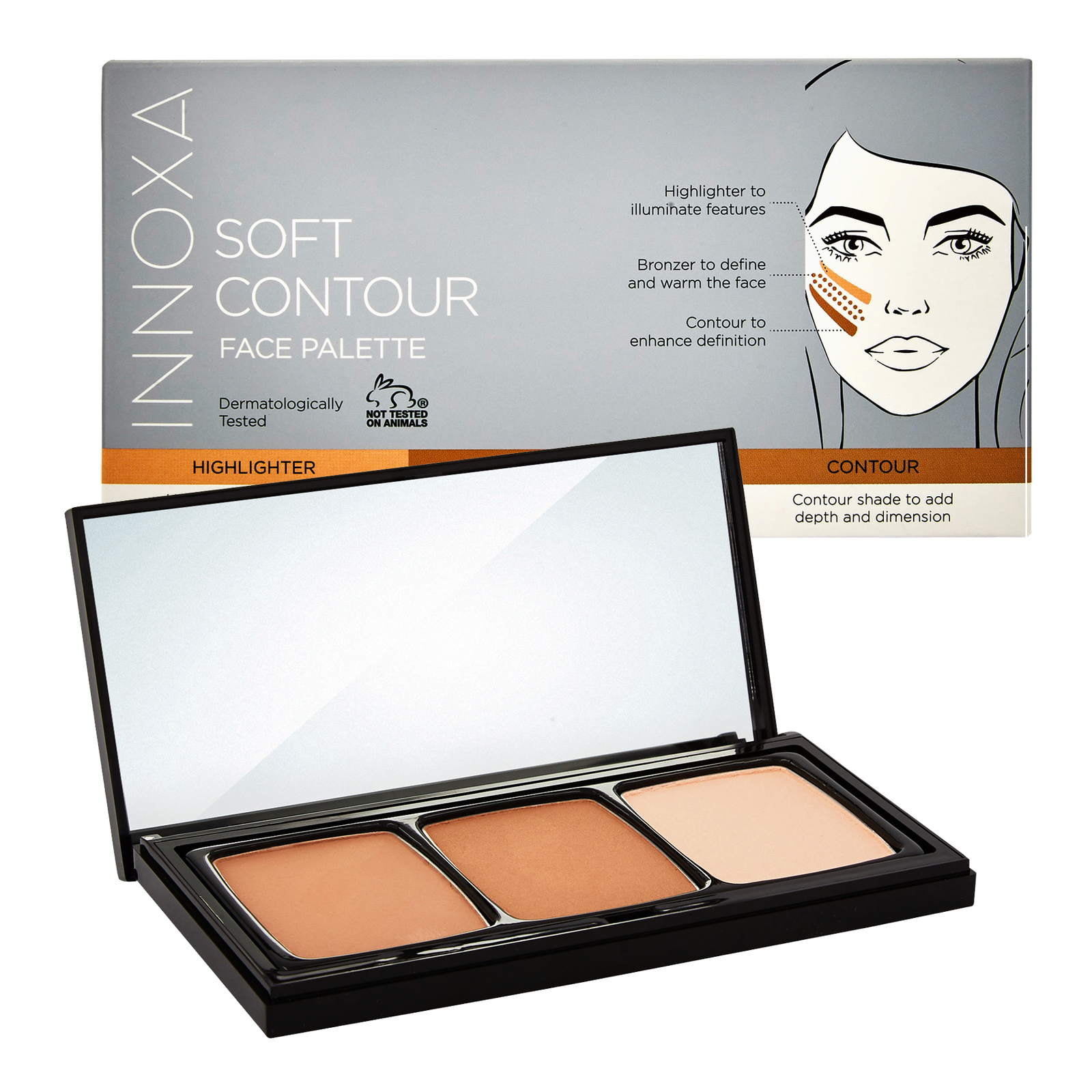 Buy Innoxa: Soft Effect Contour Palette at Mighty Ape NZ