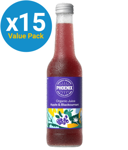 Phoenix Organic Juices - Apple & Blackcurrant (275ml) | at Mighty Ape NZ