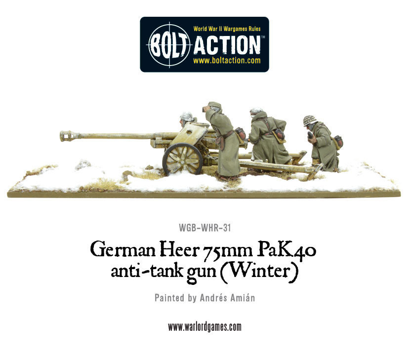 German Heer 75mm Pak 40 AT Gun (Winter) | at Mighty Ape NZ