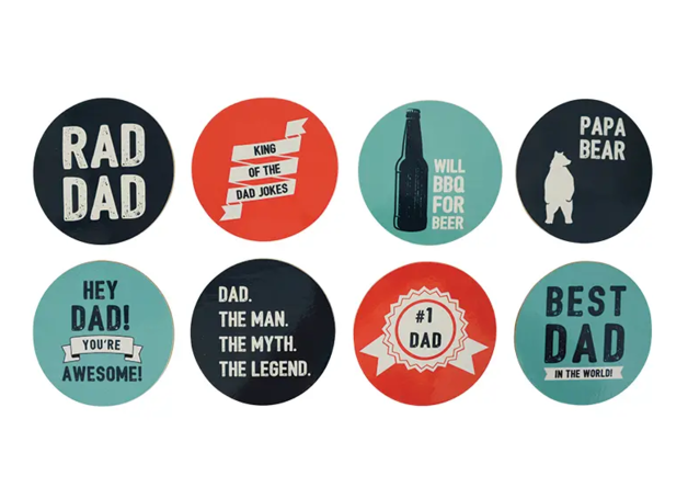 Annabel Trends: Best Dad Coaster Set | at Mighty Ape NZ