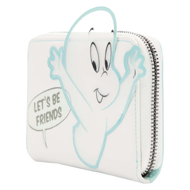 Loungefly: Casper - Casper Let's Be Friends Zip Around Purse | Women's ...