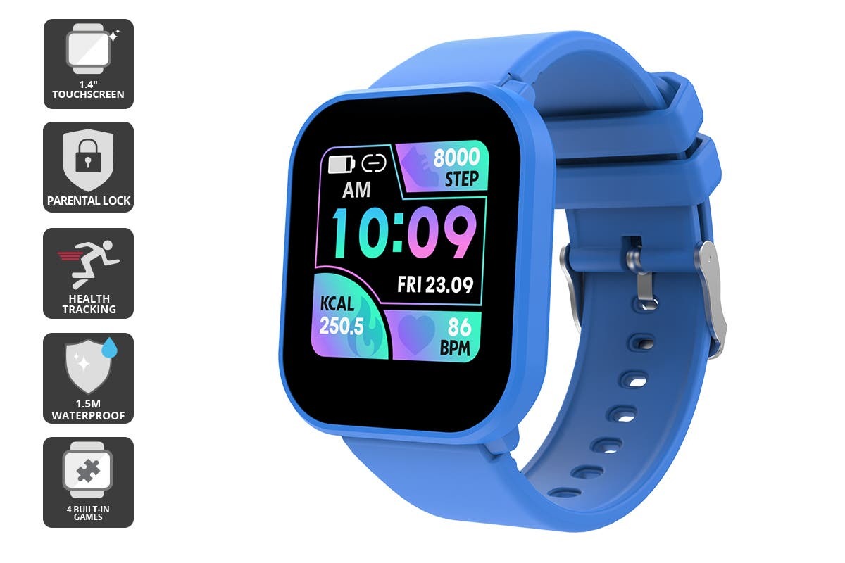 Kogan Play 2 Kids Smart Watch (Blue) | at Mighty Ape NZ