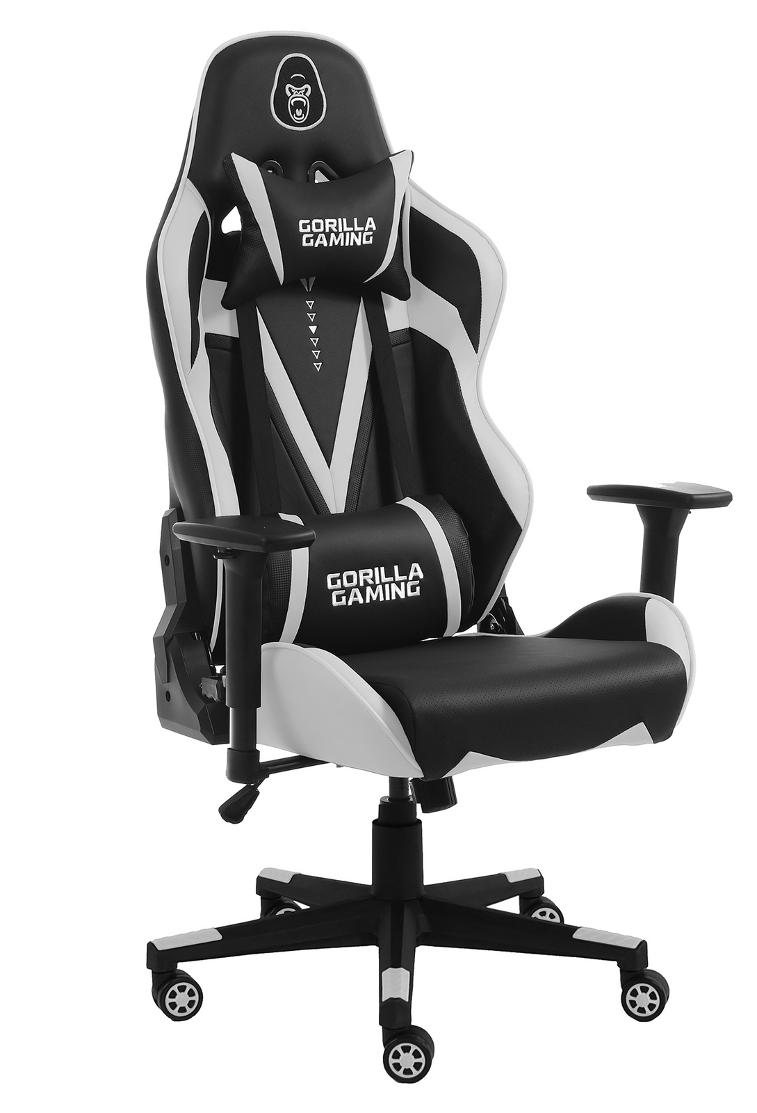 Gorilla Gaming Commander Elite Chair - Black & White | | Buy Now | at ...