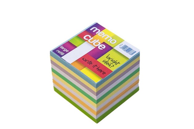 Buy Memo Cube Large Refill - Assorted Colours at Mighty Ape NZ