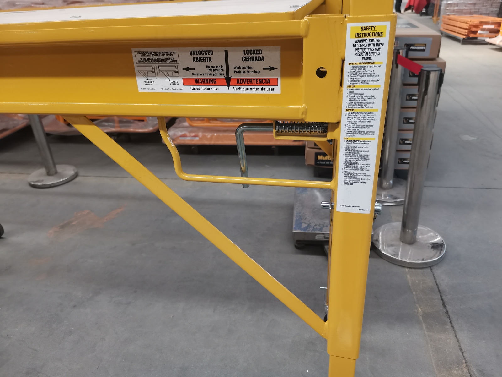 Buy 1.8M Adjustable Mobile Scaffold at Mighty Ape NZ