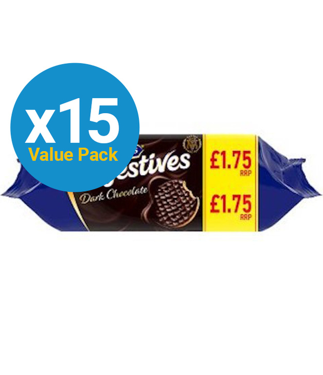 McVitie's Digestives Dark Chocolate - 15 Pack | at Mighty Ape NZ