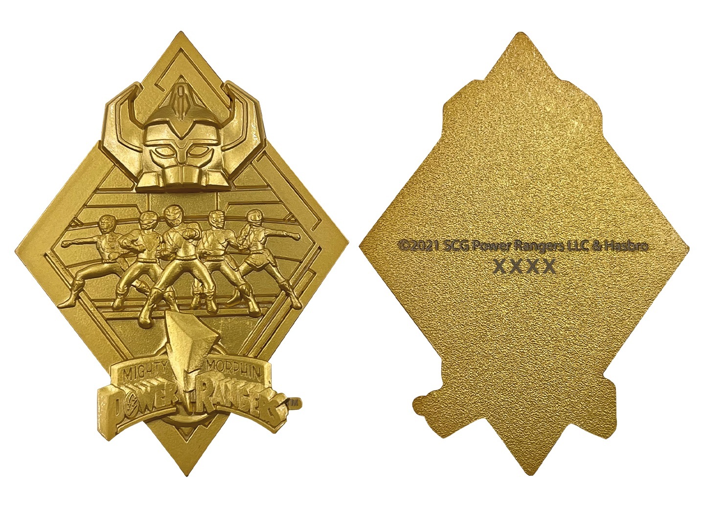 Power Rangers - 24K Gold Plated Medallion | at Mighty Ape Australia