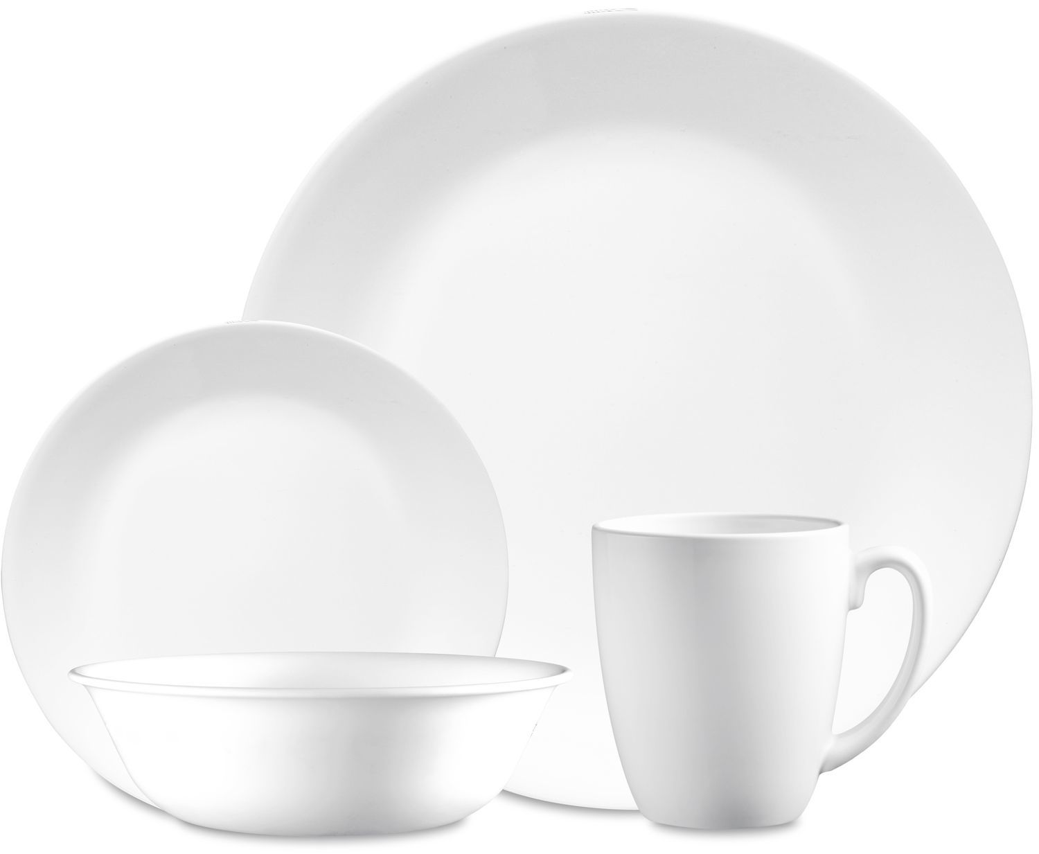 Corelle Livingware: 16 Piece Dinner Set - Winter Frost White | at ...