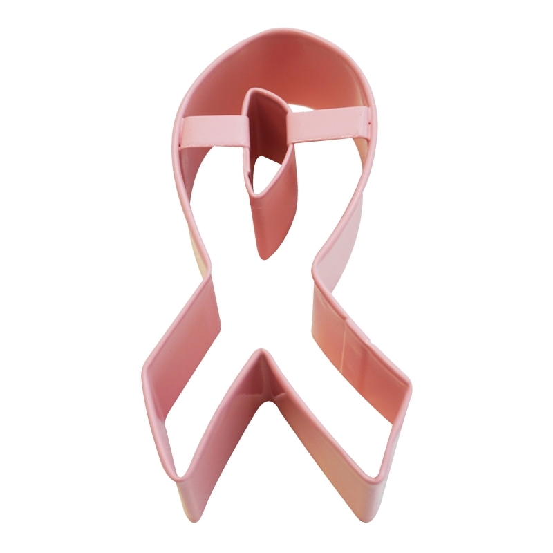 Pink Ribbon Cookie Cutter - Pink (9.5cm) | at Mighty Ape NZ