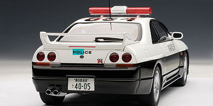 AUTOart 1:18 Nissan Skyline GT-R R33 Police Car Diecast Model | at ...