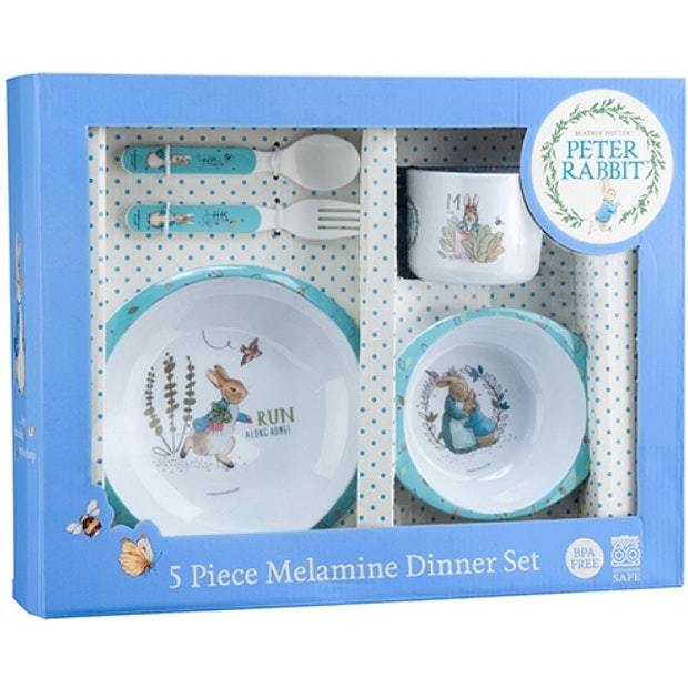Peter Rabbit - Classic 5pc Melamine Dinner Set | at Mighty Ape NZ
